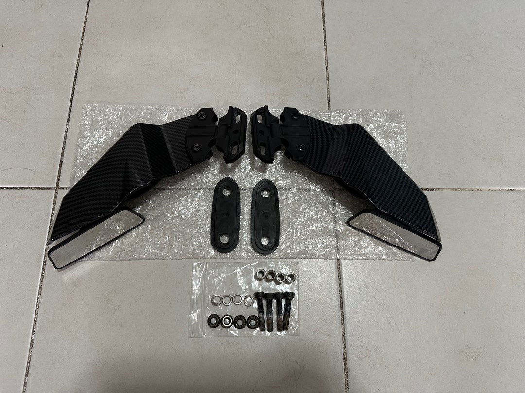 Stealth side mirror, Motorcycles, Motorcycle Accessories on Carousell