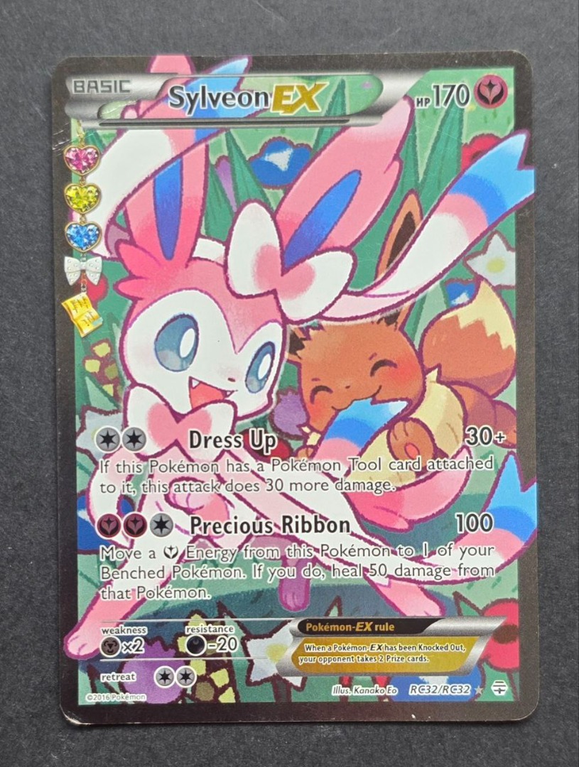 Sylveon EX #RC32 - Pokemon XY Generations - Binder/PSA 1 Condition ...