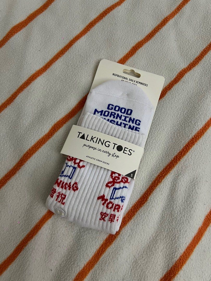 Talking Toes GOOD MORNING Socks (S) BNIP, Men's Fashion, Footwear, Shoe ...