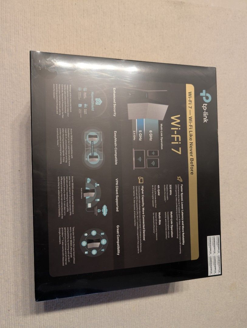 TP-Link Archer BE805 - BE19000 Tri-Band Wi-Fi 7 Router, Computers & Tech, Parts & Accessories ...