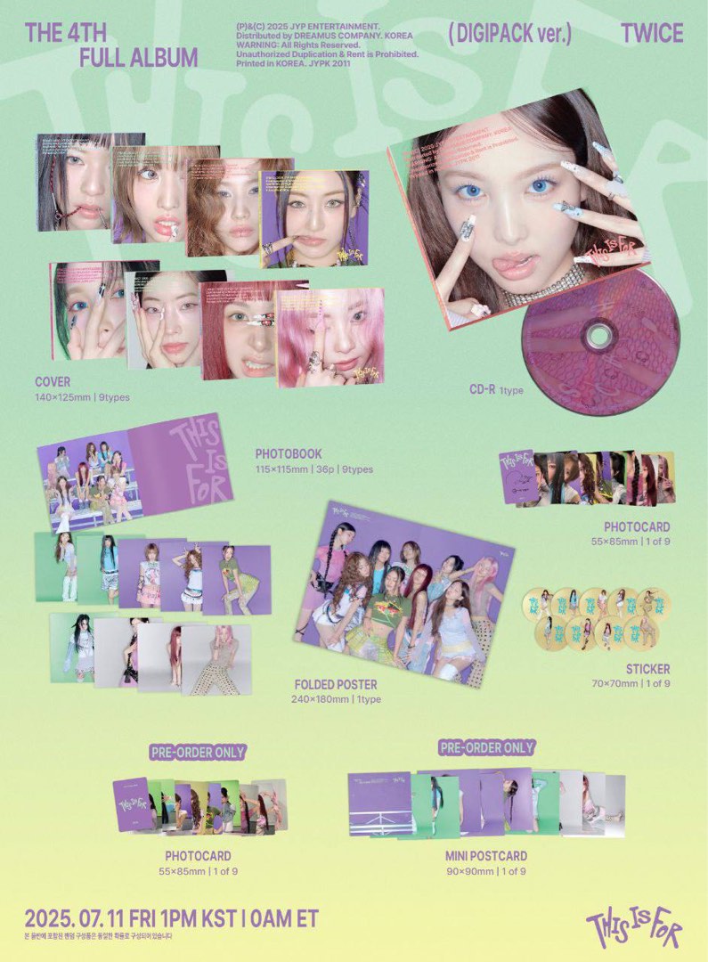 TWICE YZY 3.0 THIS IS FOR DIGIPACK, Hobbies & Toys, Collectibles ...