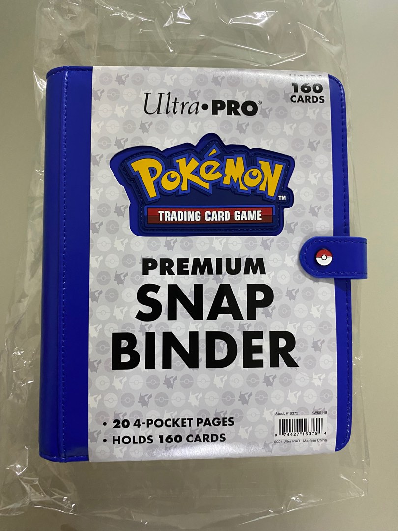 Ultra Pro Pokemon Card Side Loaded Album Binder Pleather Cover, Hobbies ...