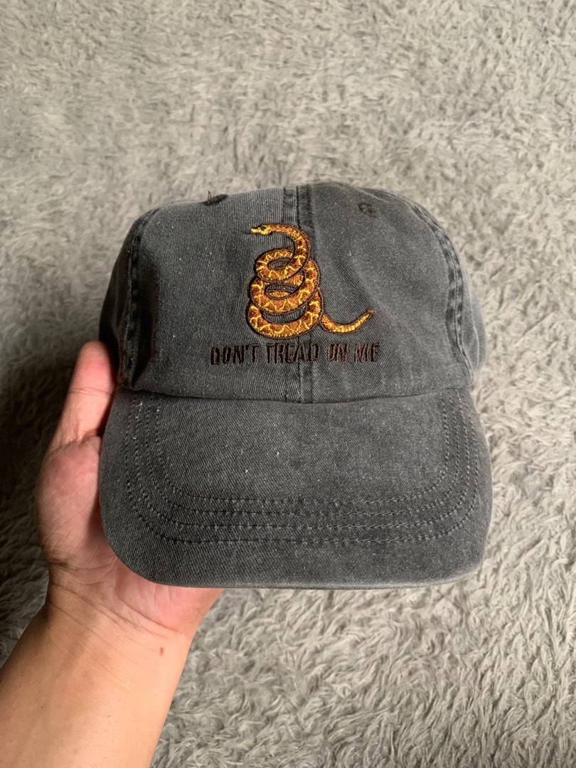 Vintage 80s 90s y2k topi dont tread on me cap two tone 5 panel snap ...