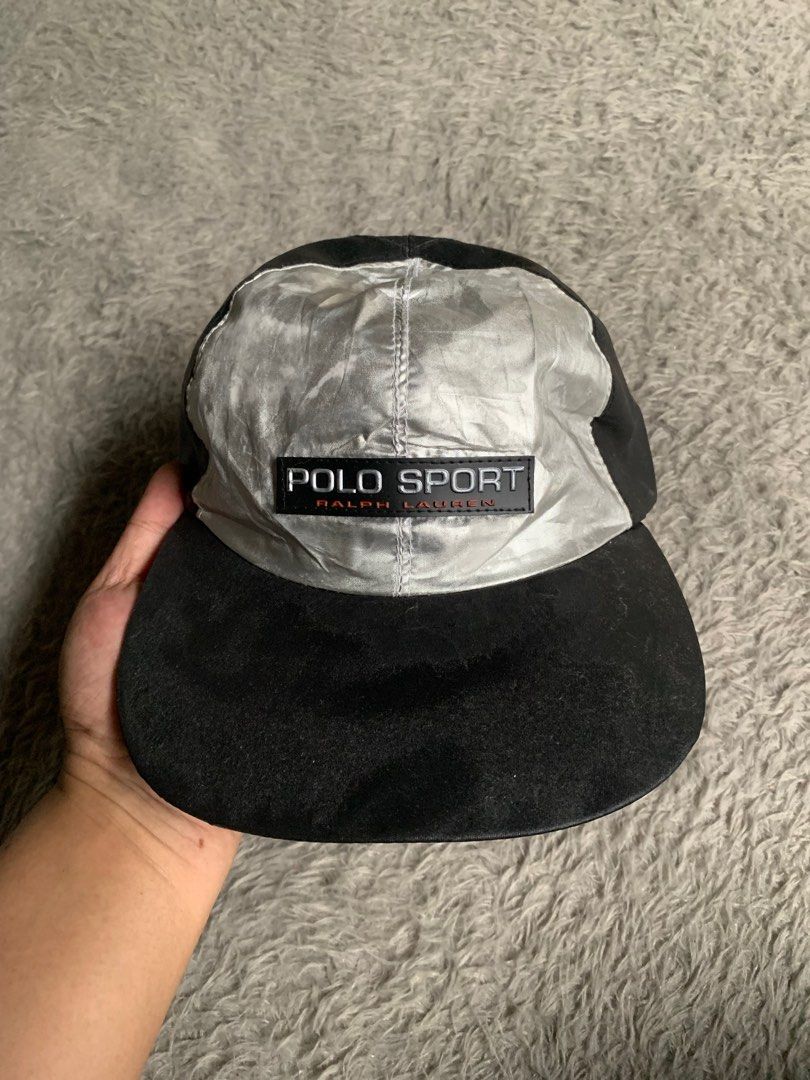 Vintage 80s 90s y2k topi polo larph lauren sport cap nylon two tone 5 ...