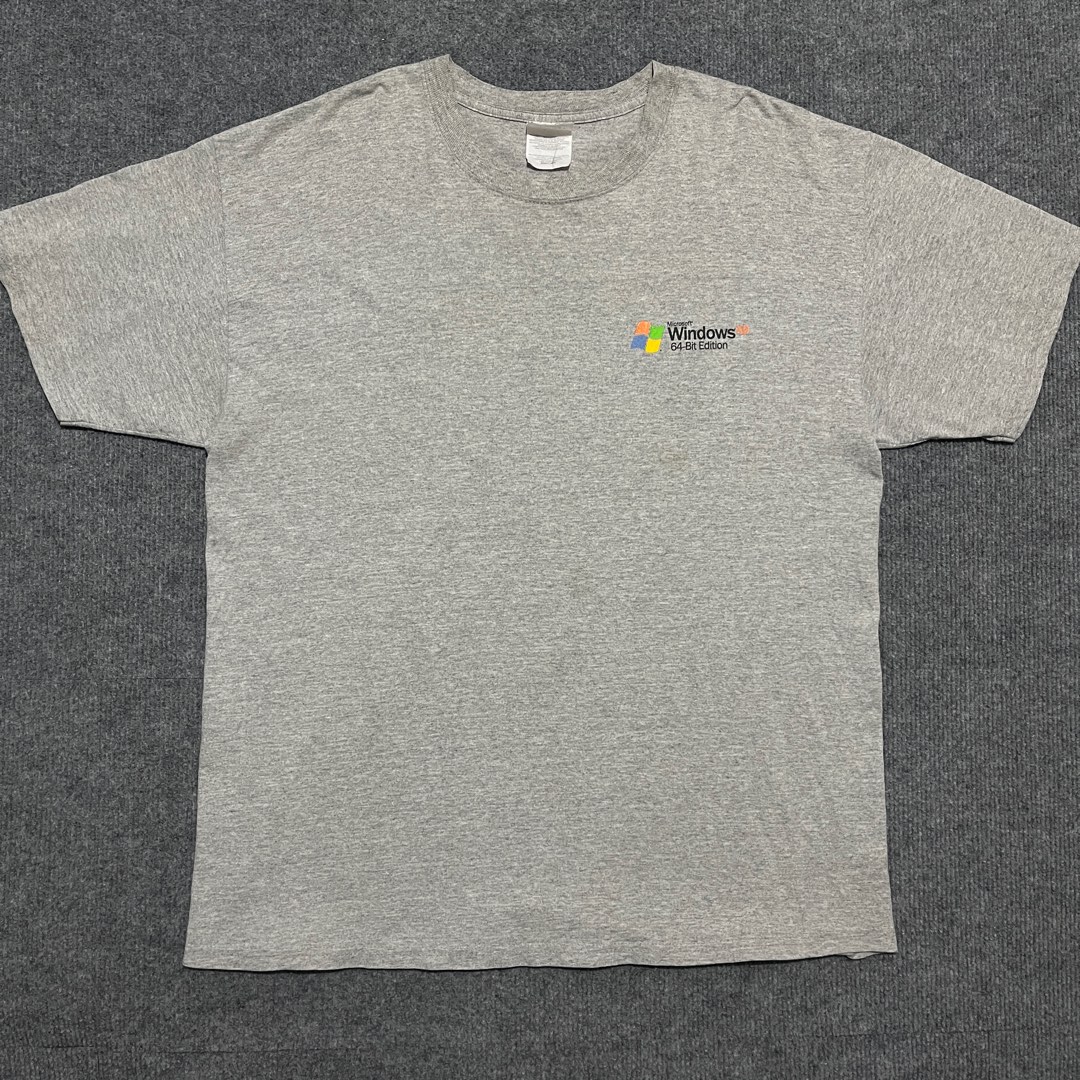 vintage Windows XP 64-Bit Edition T-Shirt, Men's Fashion, Tops & Sets ...