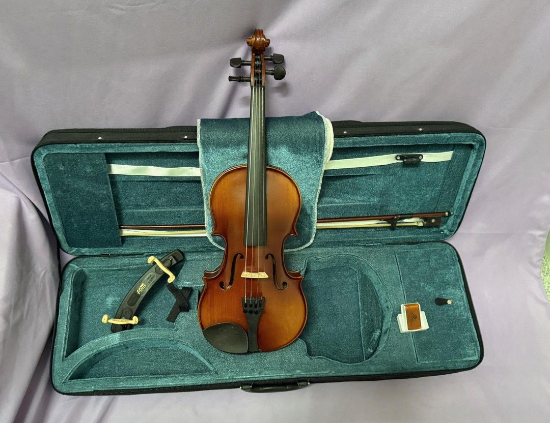 3/4 size SG Eurostring M100 Tweenager Violin with Oblong Case, Bow ...