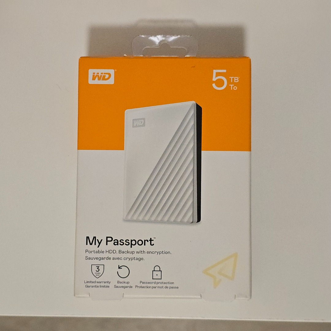 WD My Passport 5TB Portable Hard Drive, Computers & Tech, Parts ...