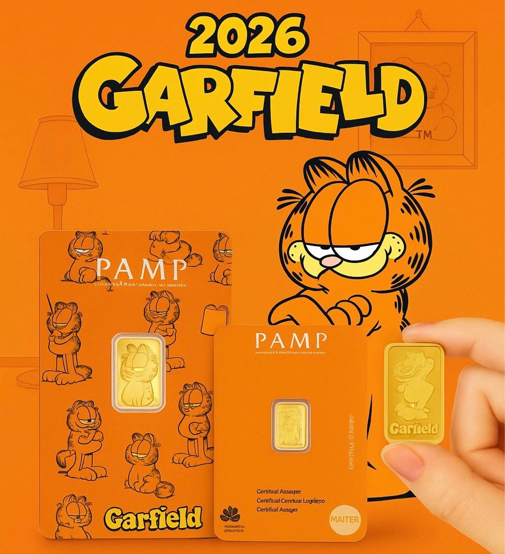 WTB PAMP 2026 Garfield Gold Bar 1g, Hobbies & Toys, Collectibles ...