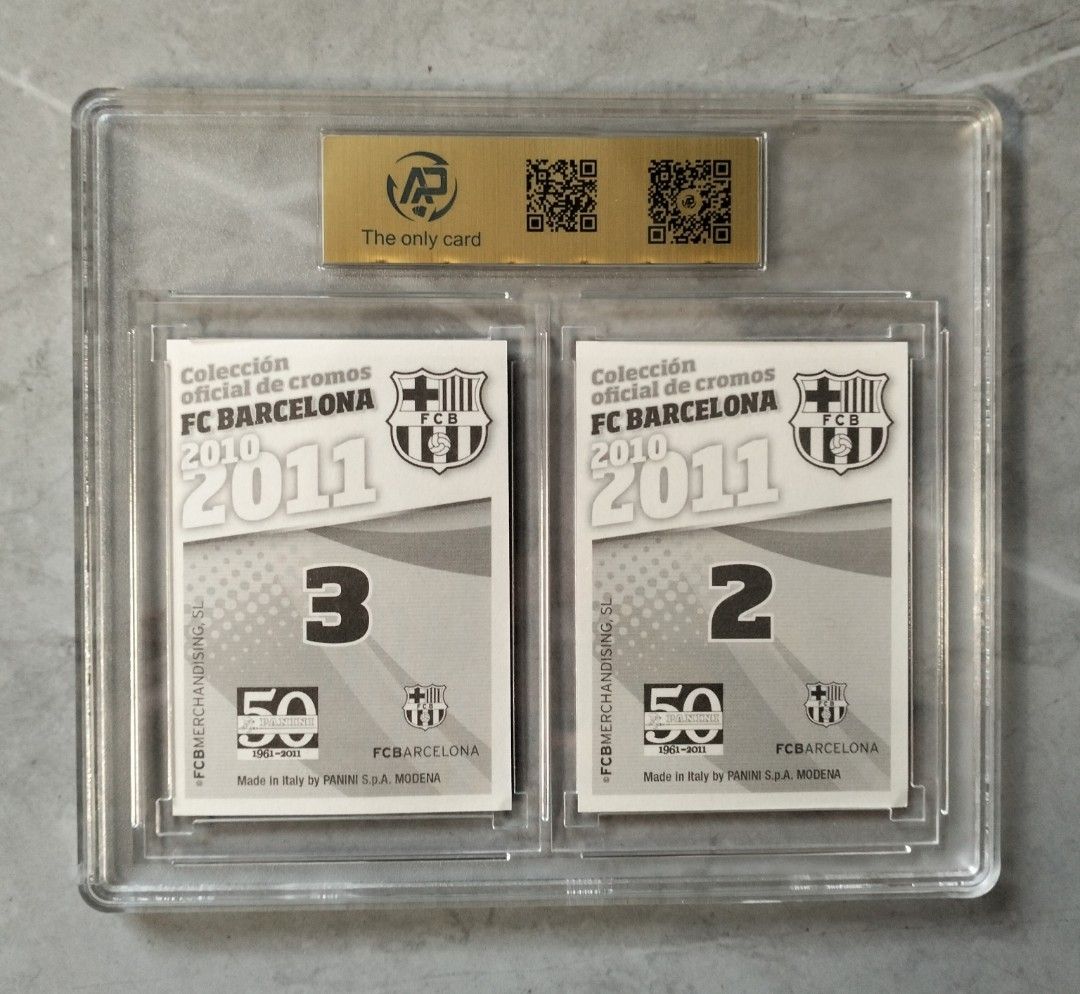 2010 Panini Barcelona Lionel Messi Sticker RPA slab Ronaldo, Hobbies ...