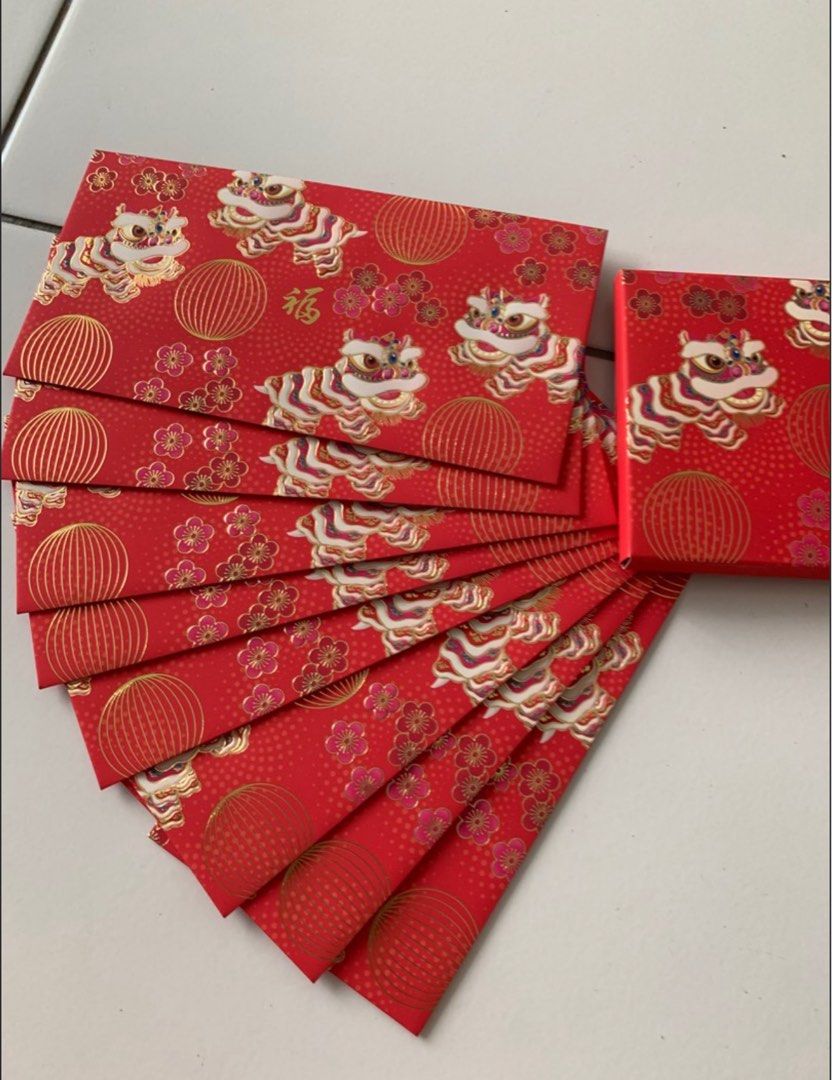 2025 Singapore ING Insurance New CNY Red Packet (each packet is 8 pcs x ...