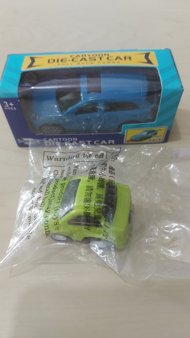 (全新) Cartoon DIE-CAST Car-卡通合金車模型 (回力車) (如圖-完整包裝) (Pull Back) + 小型車 (如圖 ...