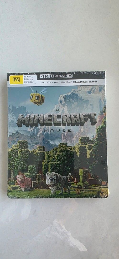 A Minecraft Movie 4K Ultra HD Blu ray Steelbook, Hobbies & Toys, Music ...