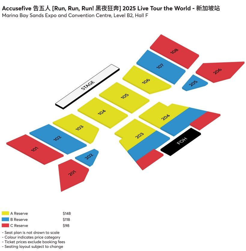 Accusefive Run Run Run World Tour 2026 Concert Tickets, Tickets ...