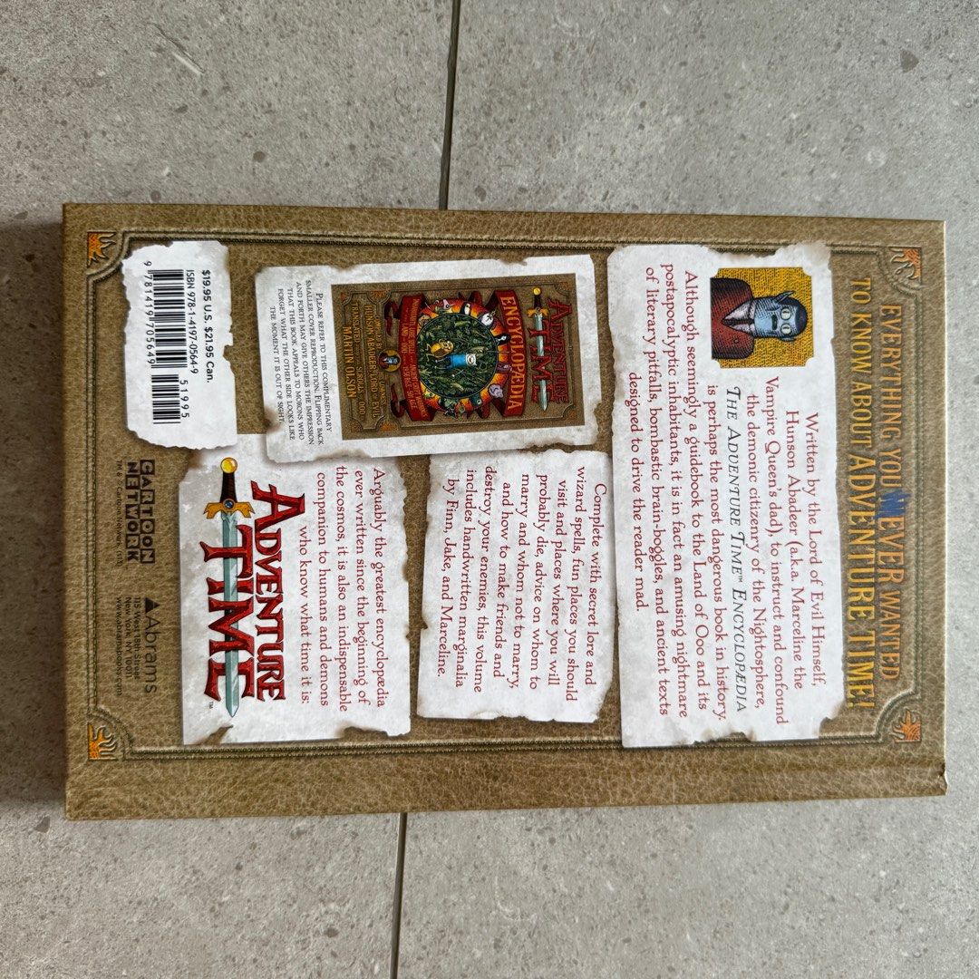 Adventure Time Encyclopaedia Book, Hobbies & Toys, Books & Magazines ...