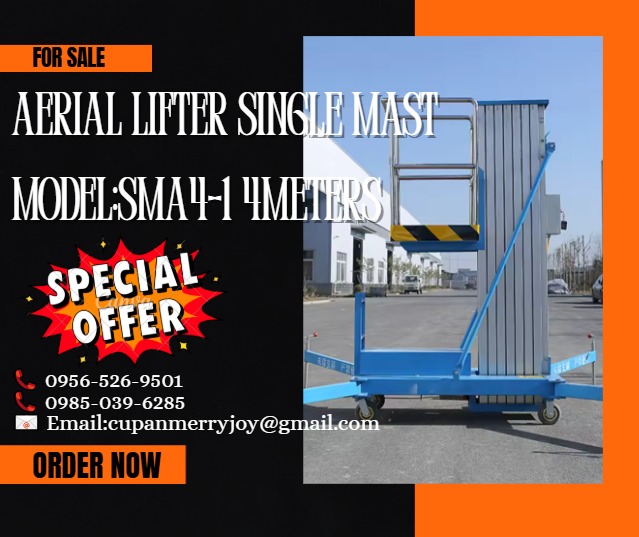 AERIAL LIFTER SINGLE MAST MODEL:SMA4-1 4METER'S GOOD QUALITY ...