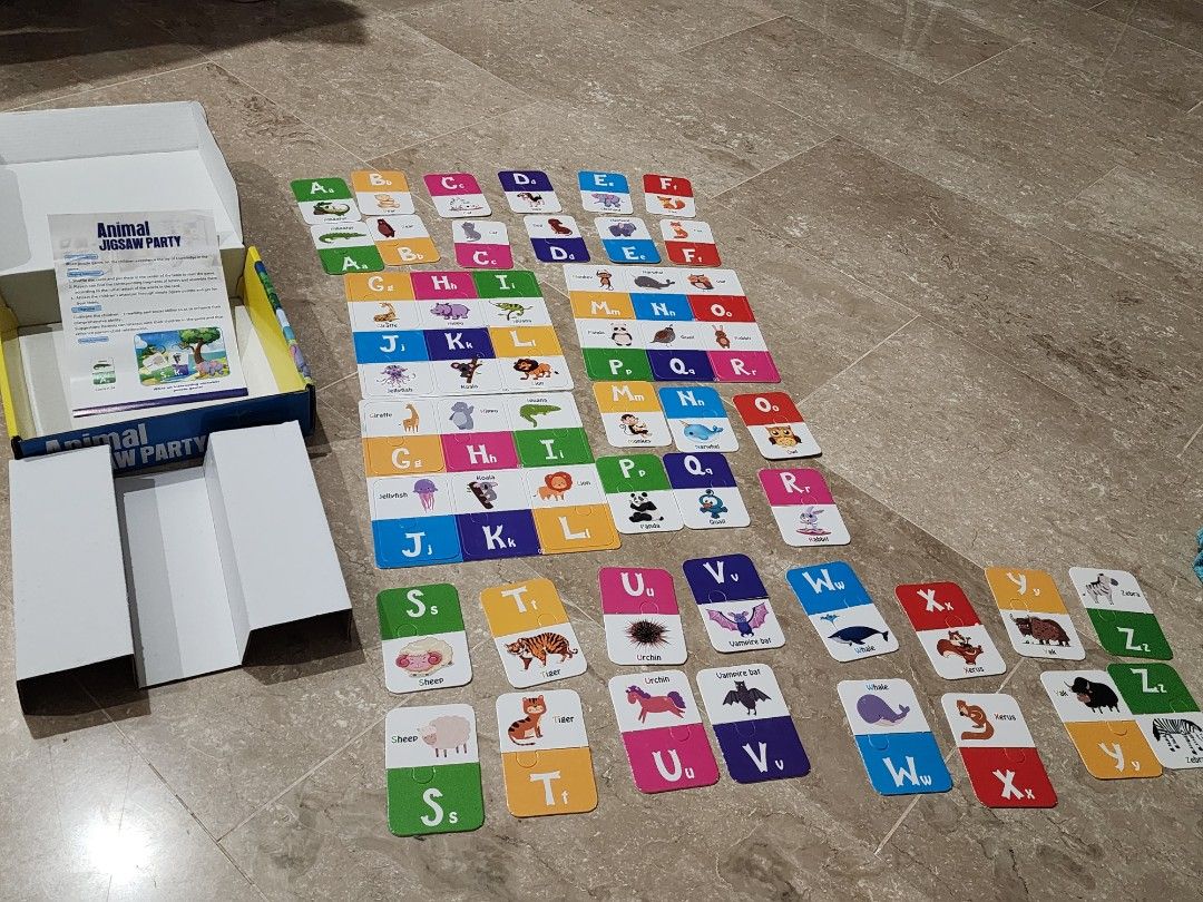 Animal Jigsaw Party - Alphabet Puzzle Game, Hobbies & Toys, Toys ...