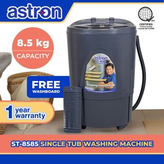 Astron ST-8582 Single Tub Washing Machine, TV & Home Appliances ...