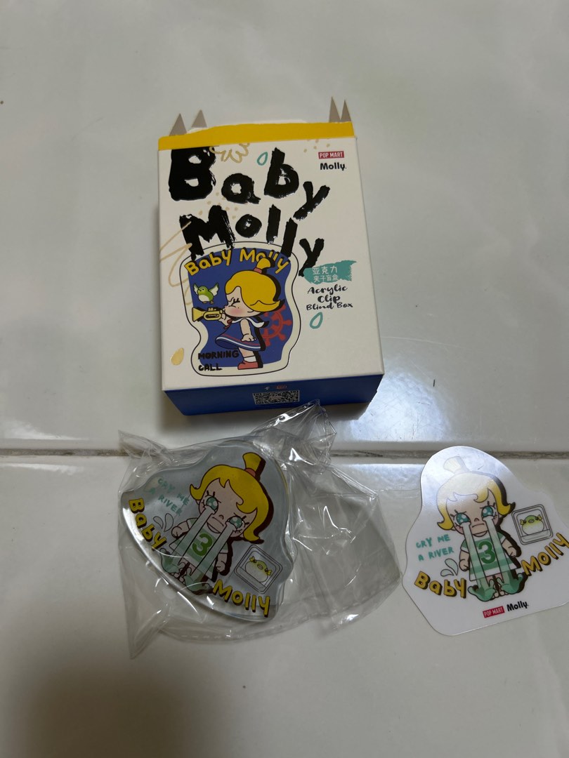 Baby Molly Acrylic Clip, Hobbies & Toys, Toys & Games on Carousell
