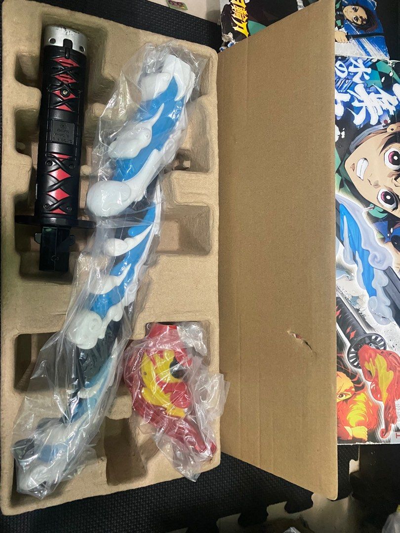 Bandai dx Demon slayer kamado tajiro nichirin sword, Hobbies & Toys, Toys & Games on Carousell