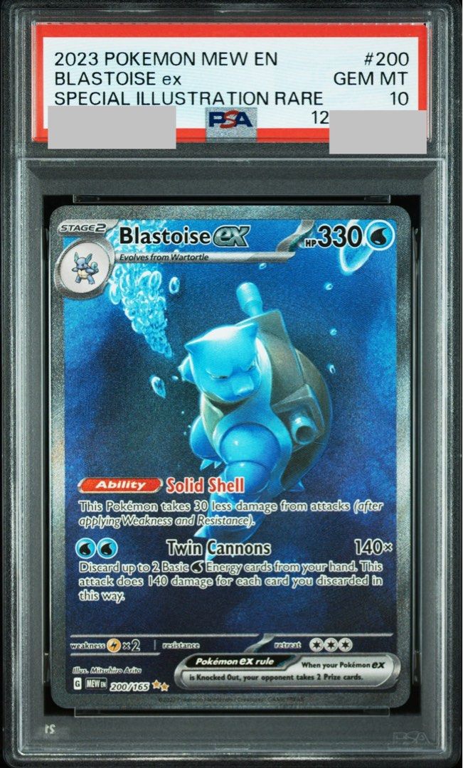 Blastoise ex SIR #200 PSA 10 Pokemon 151 EN, Hobbies & Toys, Toys ...