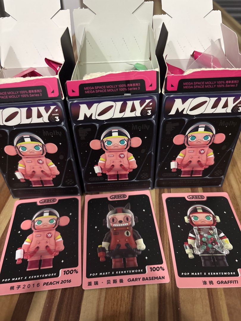 [BNIF - ENTIRE SET AT $27]POP MART MEGA SPACE MOLLY 100% Series 3 ...