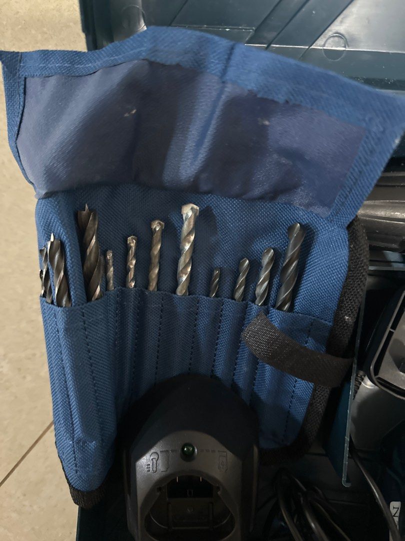 Bosch GSR-120 Li. 12V Cordless Drill Set, Furniture & Home Living, Home Improvement ...