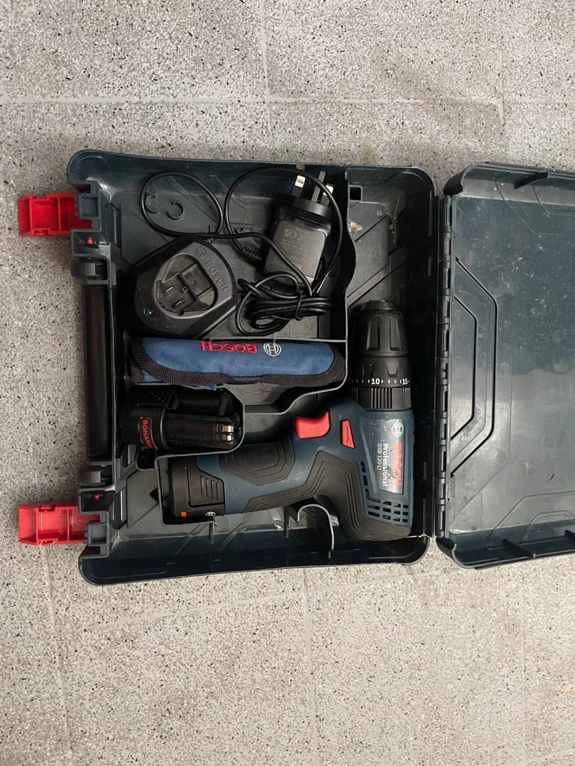 Bosch GSR 120-LI Cordless Drill with Accessories, Furniture & Home Living, Home Improvement ...