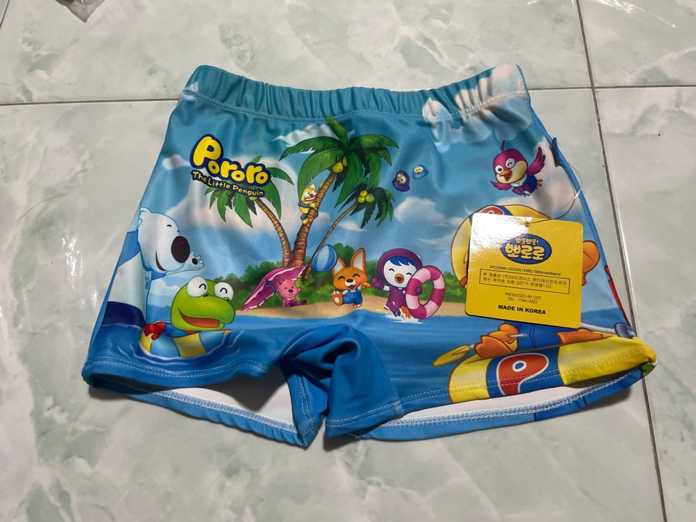 Brand new pororo kids swimming pants swimming trunks waist made in ...