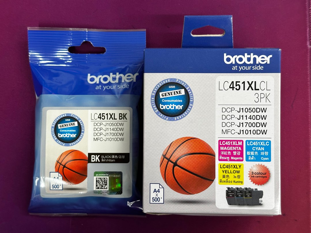 Brother LC451XL Ink Cartridges - Black & Colour, Computers & Tech ...
