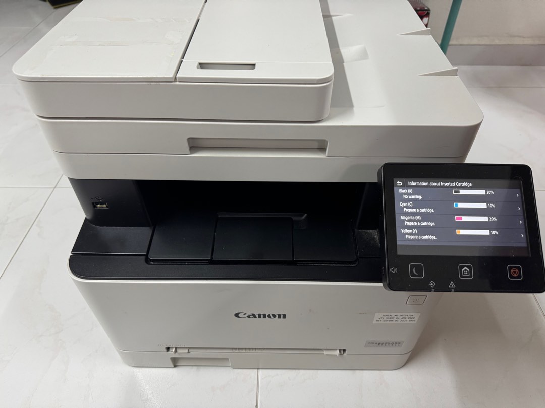 Faulty Canon imageCLASS MF645Cx Colour Laser Printer (paper jam fault ...