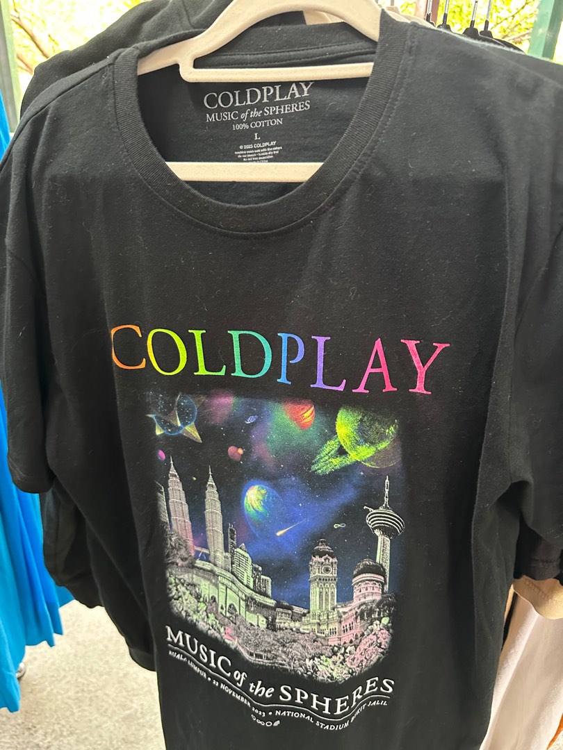 Coldplay “Music of the Spheres” Tour Tee – KL Edition – L (Official ...