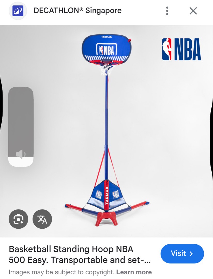 Decathlon Tarmak NBA 500 Easy Basketball Hoop, Hobbies & Toys, Toys ...