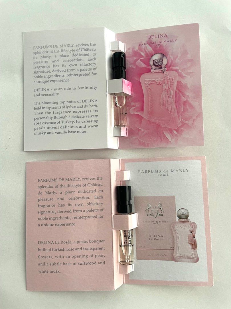 Delina & Delina La Rosee Perfume Vials PdM, Beauty & Personal Care ...