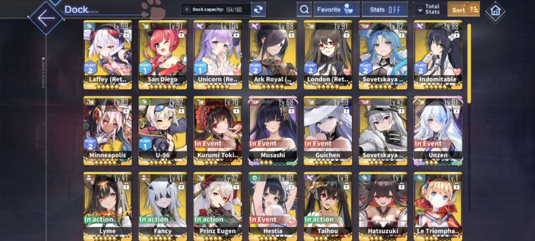 [EN-Lexington] Akun Azur Lane AL Starter Starter 2 UR Musashi + Unzen ...