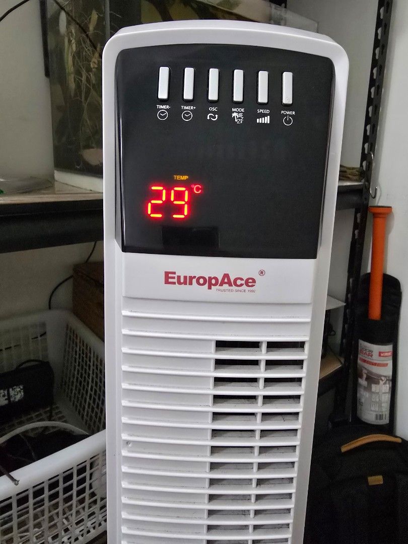 EuropAce Tower Fan with Remote, Furniture & Home Living, Lighting ...