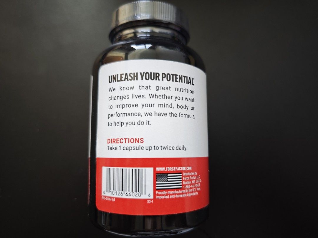 Force Factor Acetyl L-Carnitine 500mg x 100 Capsules, Health ...