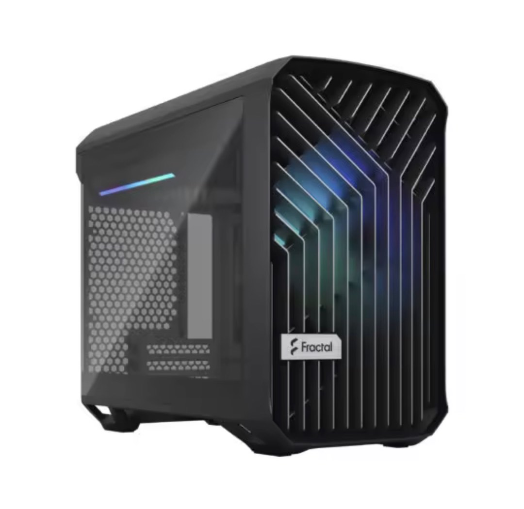 Fractal Design Torrent Nano RGB Black tinted Tempered Glass PC ITX/Matx ...