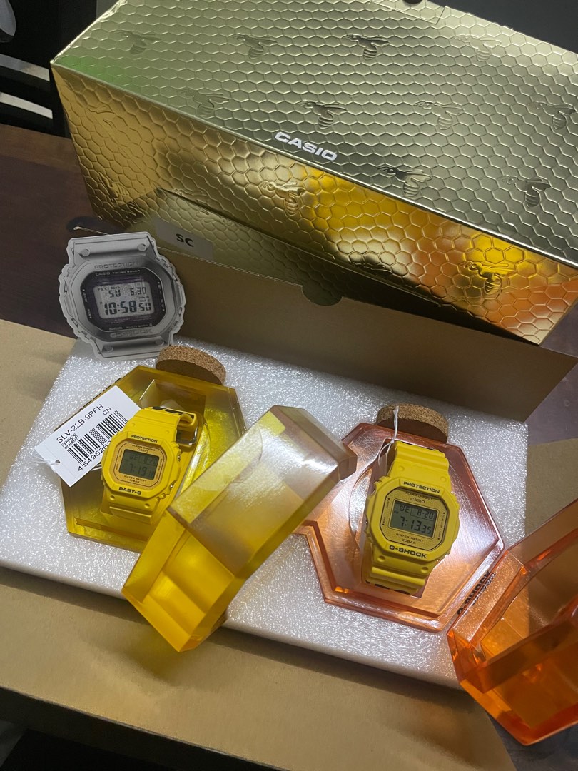 G-Shock DW-5600 Honey Bee Couple Set, Men's Fashion, Watches ...