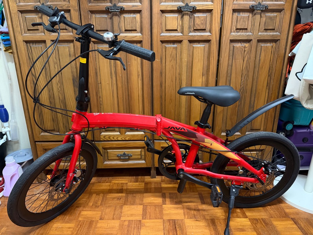 Java Folding Bike - Red, Sports Equipment, Bicycles & Parts, Bicycles ...
