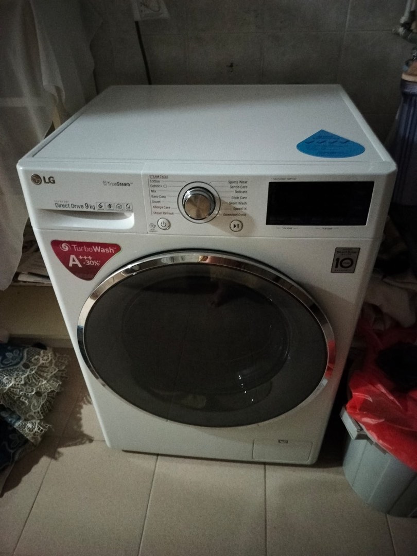 LG Direct Drive 9kg Washing Machine, TV & Home Appliances, Washing ...