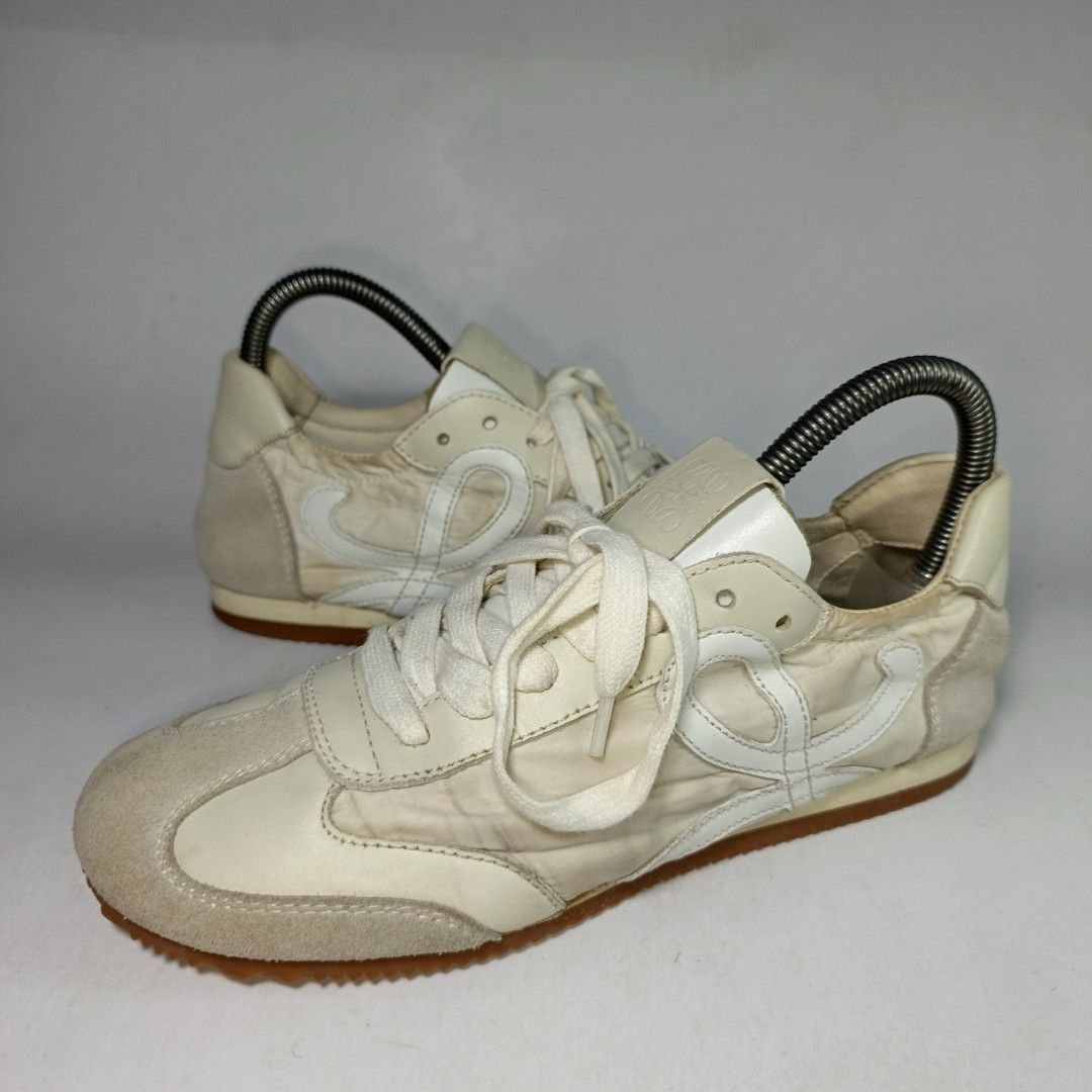 Loewe original italian leather sneakers 37 size woman shoes, Fesyen ...