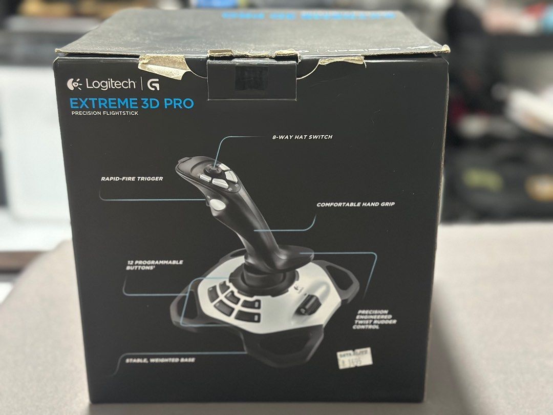 Logitech Extreme 3D Pro Precision Flightstick, Video Gaming, Gaming ...