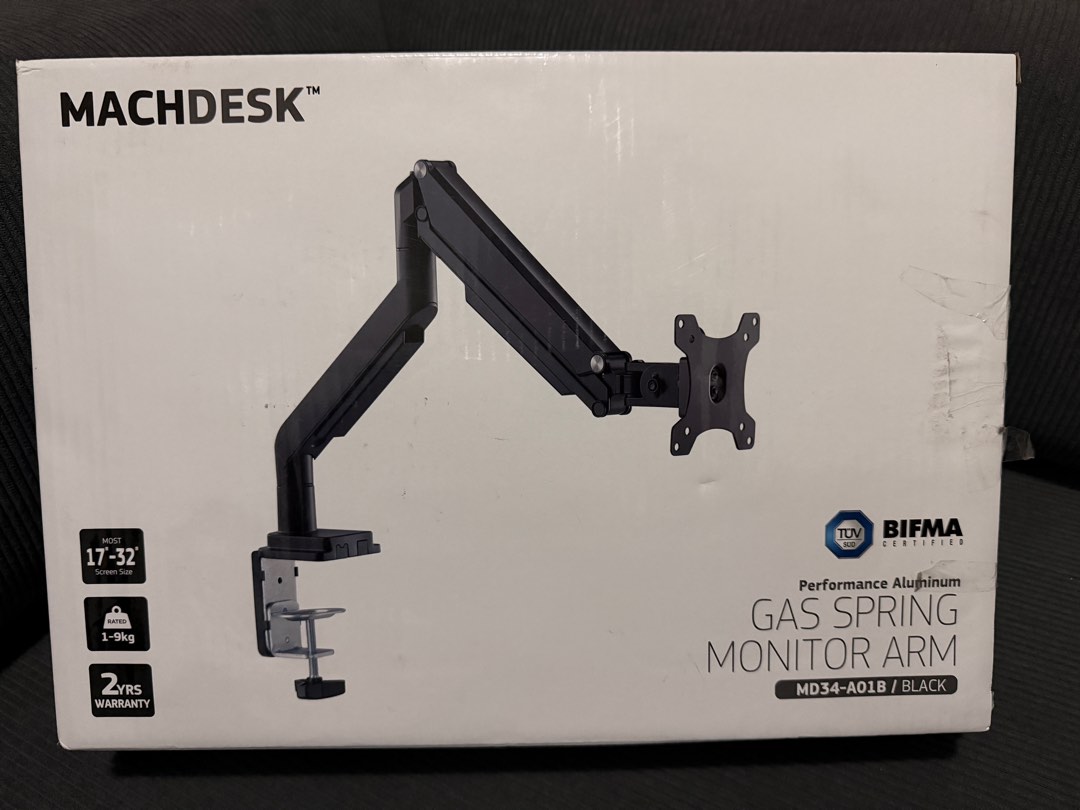 MACHDESK Gas Spring Monitor Arm MD34-A01B, Computers & Tech, Parts ...