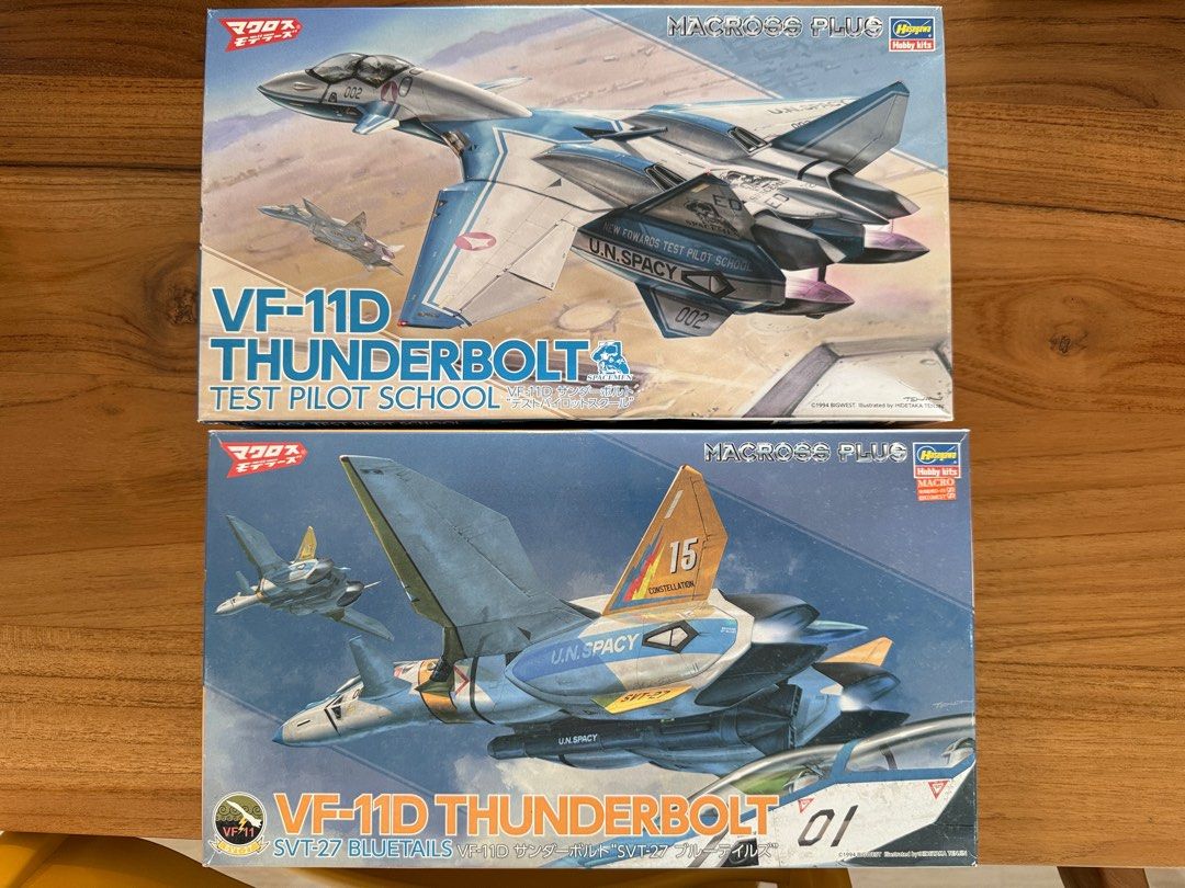 Macross Plus VF-11D Thunderbolt Model Kit x 2, Hobbies & Toys, Toys ...