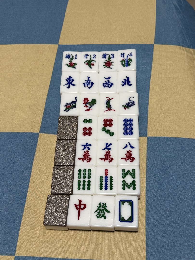 Manual Mahjong Tiles, Hobbies & Toys, Toys & Games on Carousell