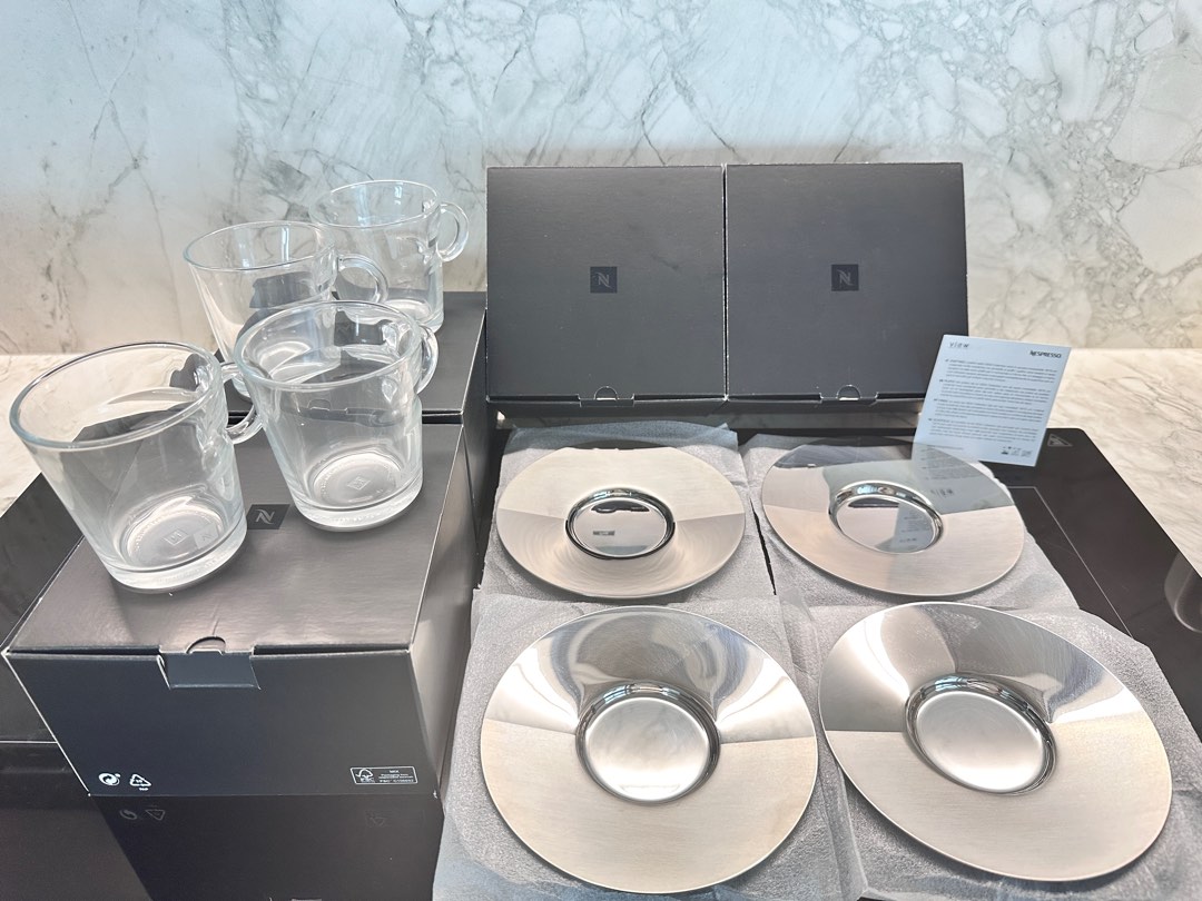 Nespresso View Lungo Cup & Saucer Set, Furniture & Home Living ...