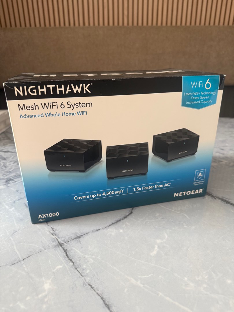 NETGEAR Nighthawk Mesh WiFi 6 System AX1800 MK63, Computers & Tech ...