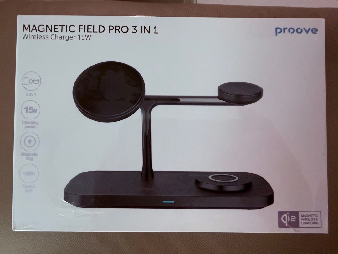 [NEW] Proove Magnetic Field Pro 3-in-1 Wireless Charger, Mobile Phones ...