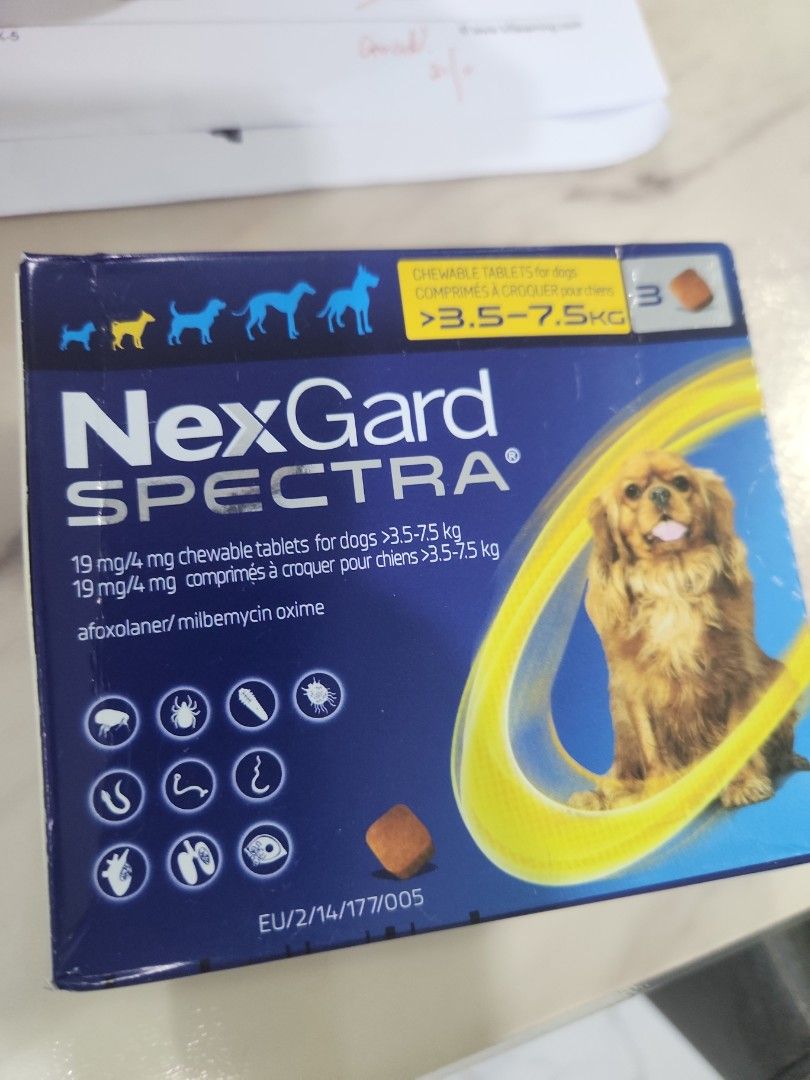 NexGard Spectra Chewable Tablets for Dogs, Pet Supplies, Health ...