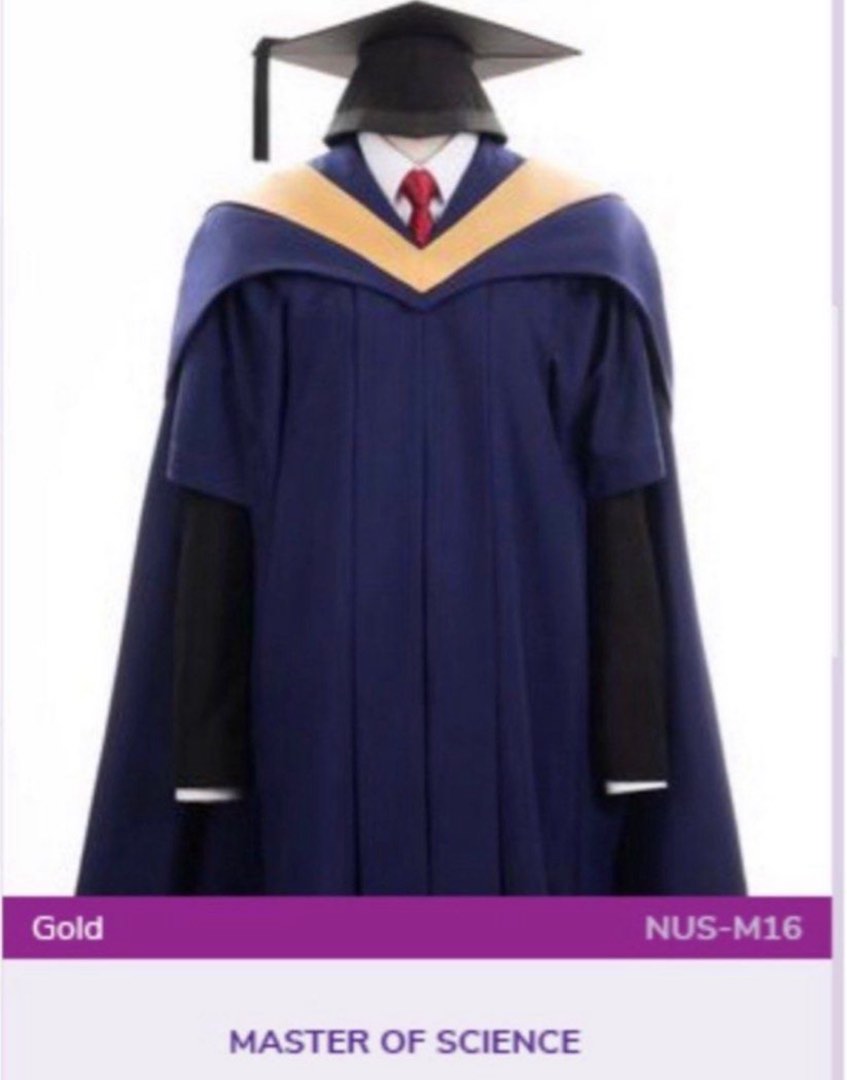 NUS MSc Graduation Gown Set - XS, Everything Else on Carousell